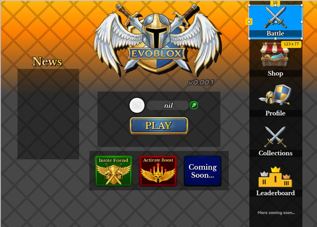 Main Menu GUI of my new game. Need feedbacks! - Creations Feedback ...
