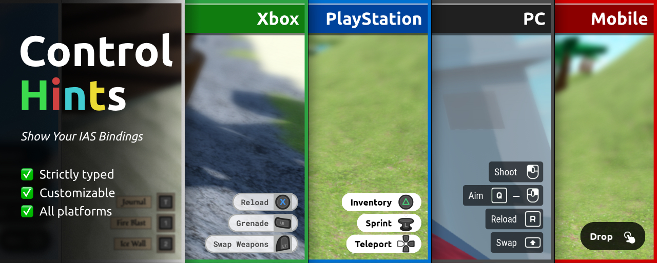 Control Hints: Show Your IAS Bindings (PC, Xbox, PlayStation, Mobile ...