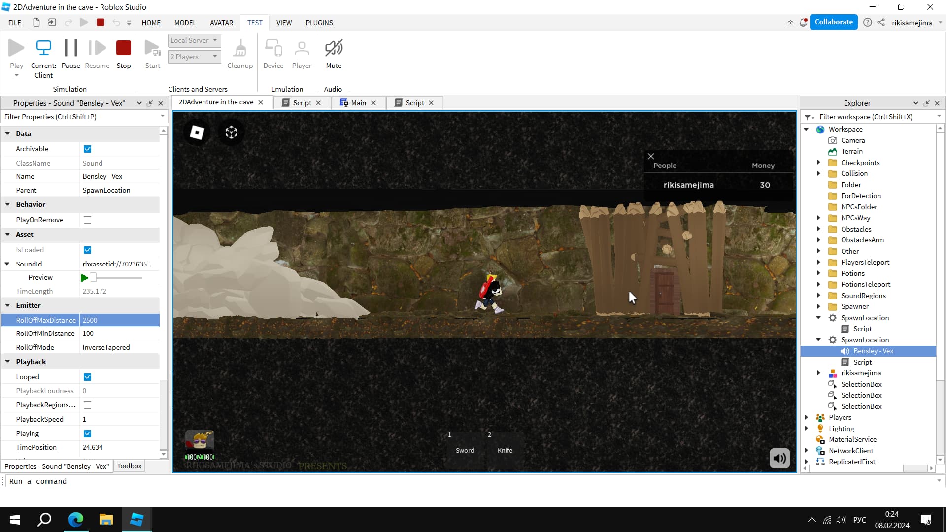 How to hear sounds from character instead of camera? - Scripting Support - Developer Forum | Roblox