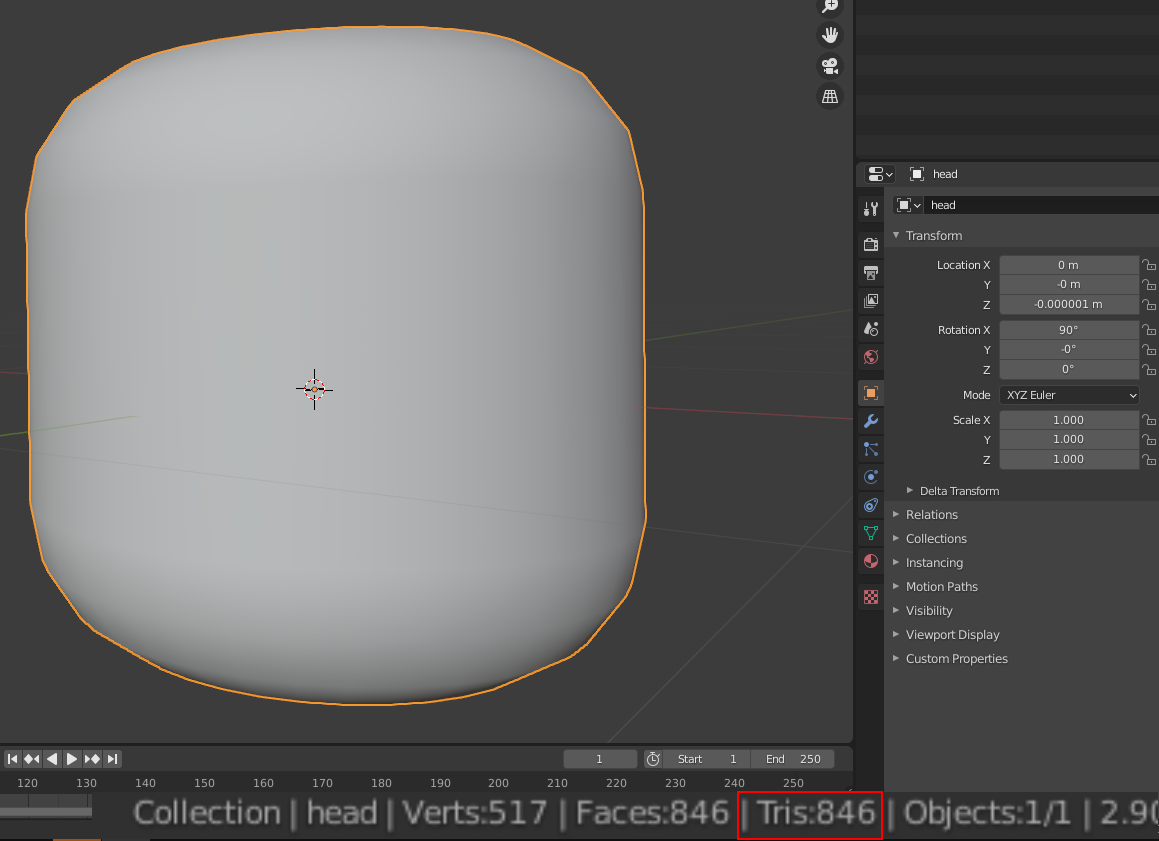 [Misleading] PSA: The default Roblox character head has A LOT of tris ...