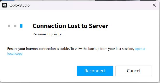 Constant disconnects within Studio and Engine - Other Bugs - Developer ...