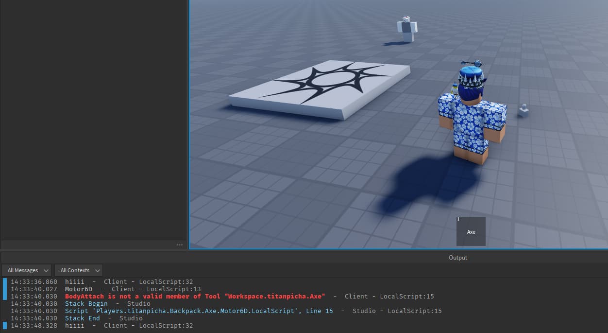Tool Model Dropping After Unequipping Scripting Support Developer Forum Roblox
