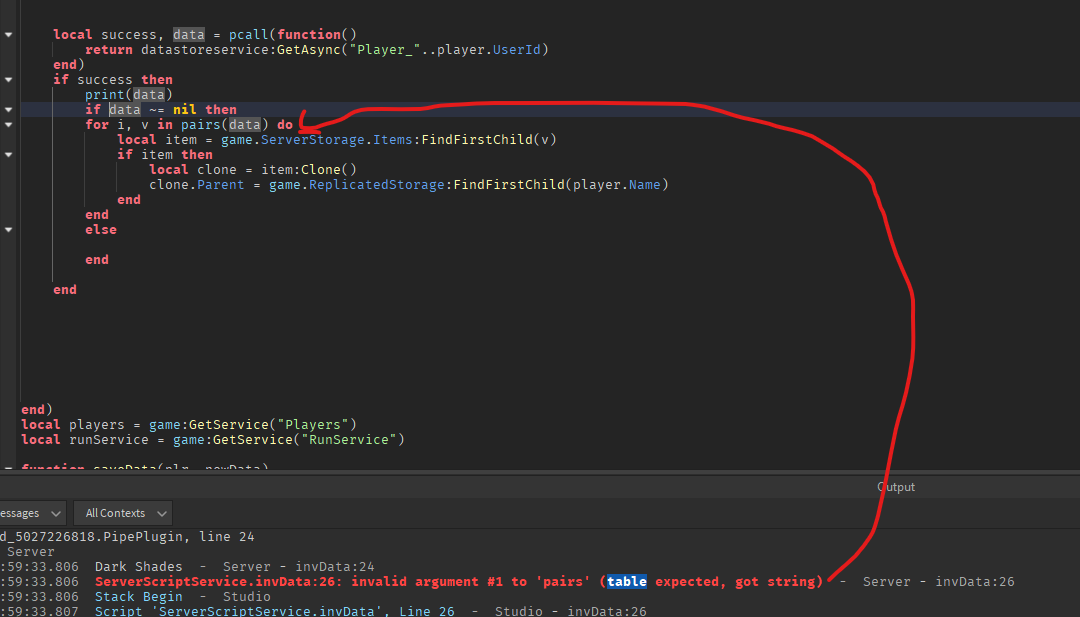Datastore result always outputting nil - Scripting Support - Developer Forum | Roblox