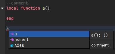 How to add comments on function types? - Scripting Support - Developer ...