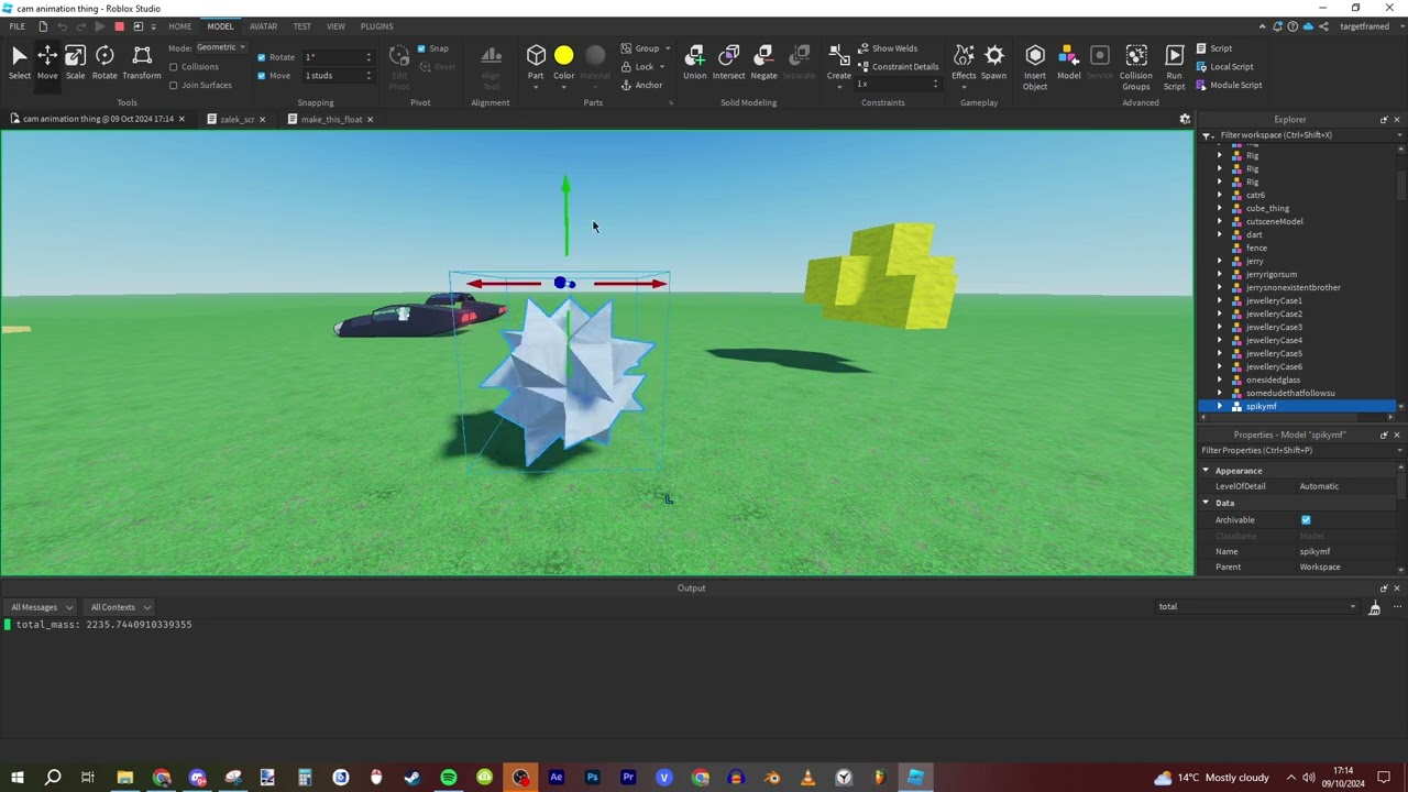 Trying to make model float with vector force - Scripting Support - Developer Forum | Roblox