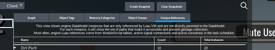 Locating memory leaks? - Scripting Support - Developer Forum | Roblox