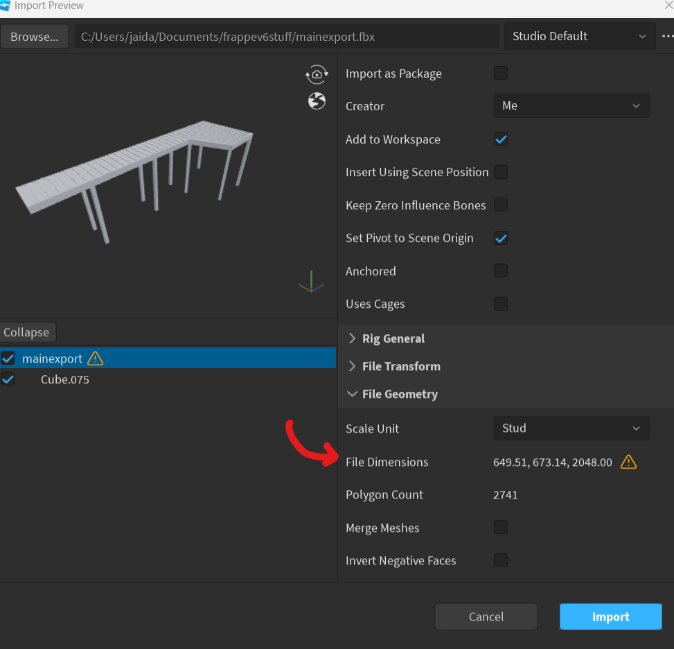 Blender to Roblox Location Importing Issue - Game Design Support - Developer Forum | Roblox