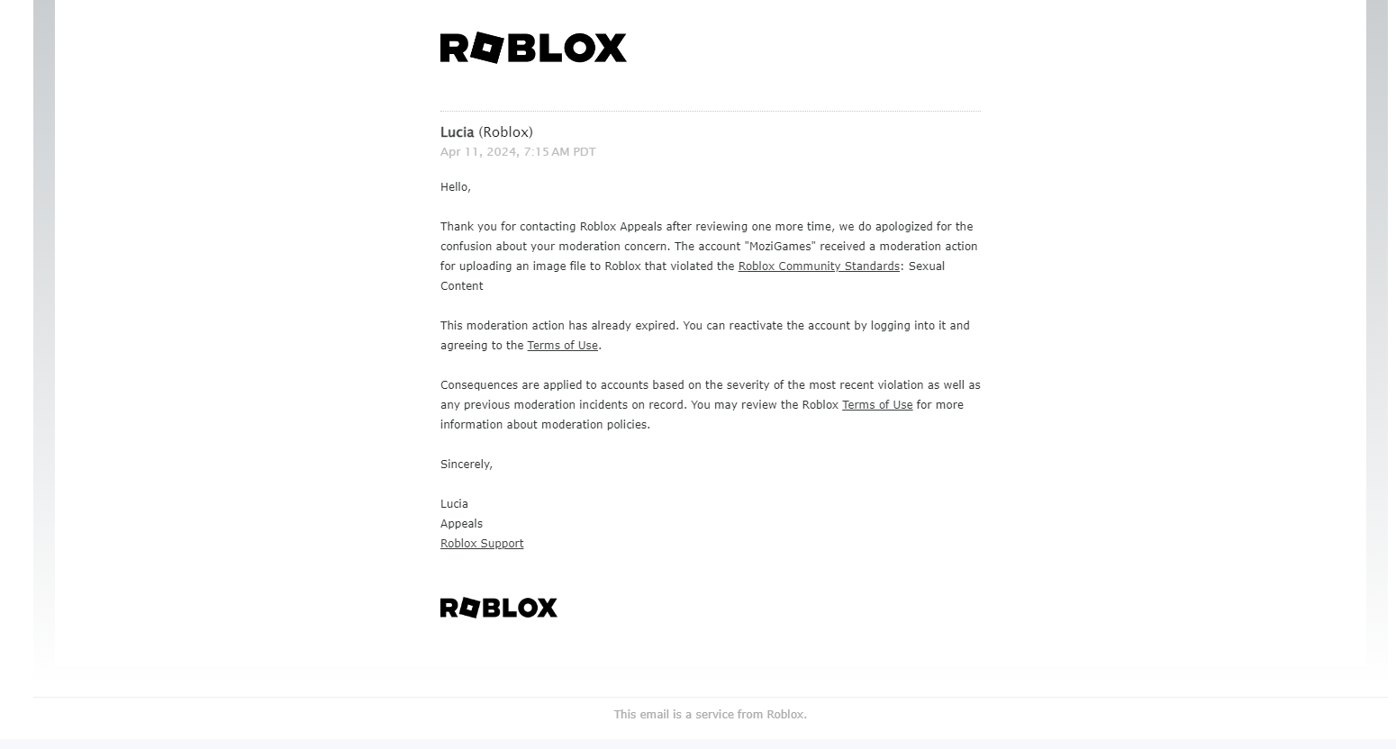 Why were my clothes blocked for literally nothing? - Platform Usage ...