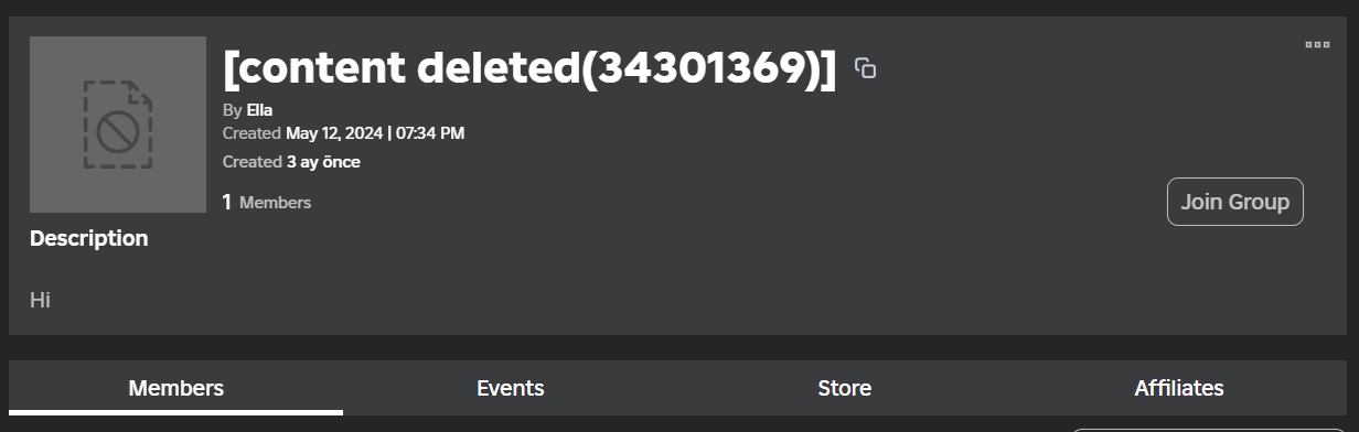 Ban/Warning message not showing content with a deleted bio - Roblox Application and Website Bugs ...