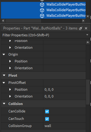 Make a Part NotCollide with another Part, but Player Collides? (Collision Groups) - Scripting ...