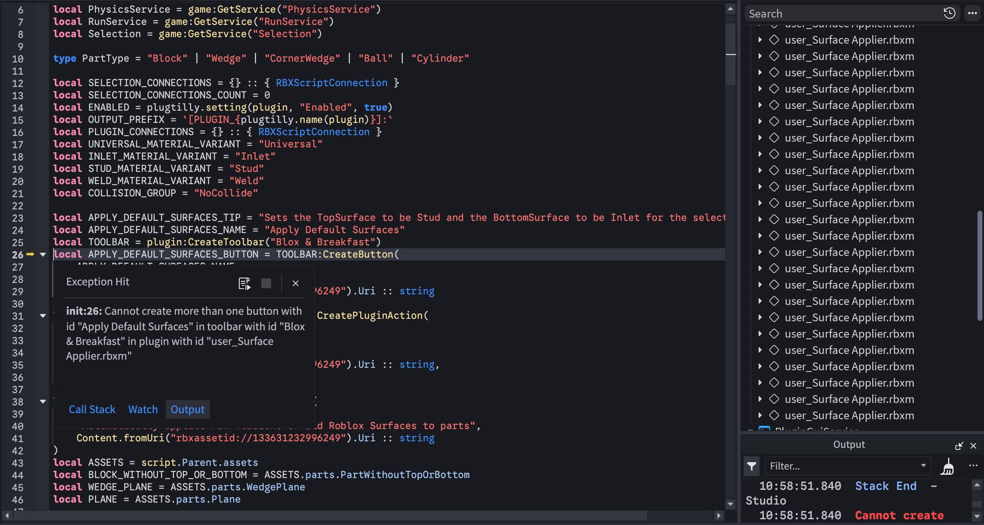 Resuming scripts with plugin debugging enabled for local plugins upon ...