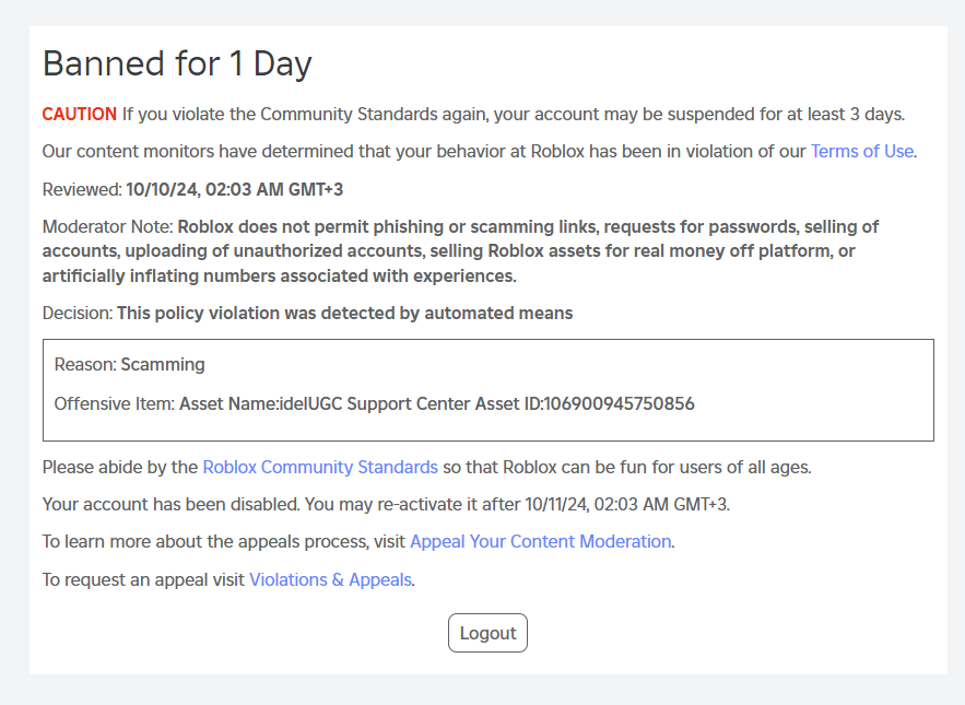 Limiting AI Moderation to 1 day bans - Website Features - Developer ...