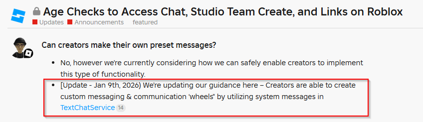 Quick Chat [Chat with pre-defined messages!] - Community Resources ...