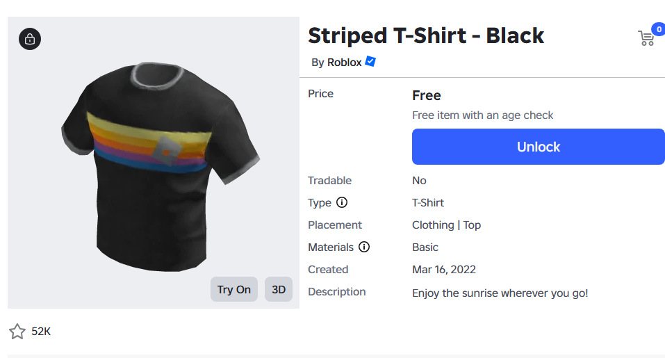 Age Check Locked avatar item updated unannounced - Catalog Asset Bugs ...