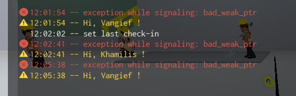 Exception while signaling: bad_weak_ptr - Scripting Support - Developer Forum | Roblox