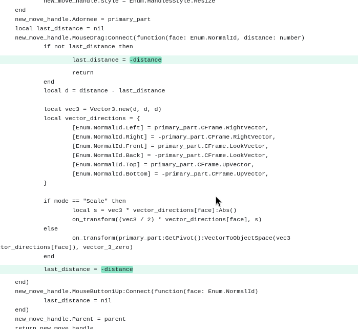 Handles are moving Accessory in the wrong direction - Scripting Support ...