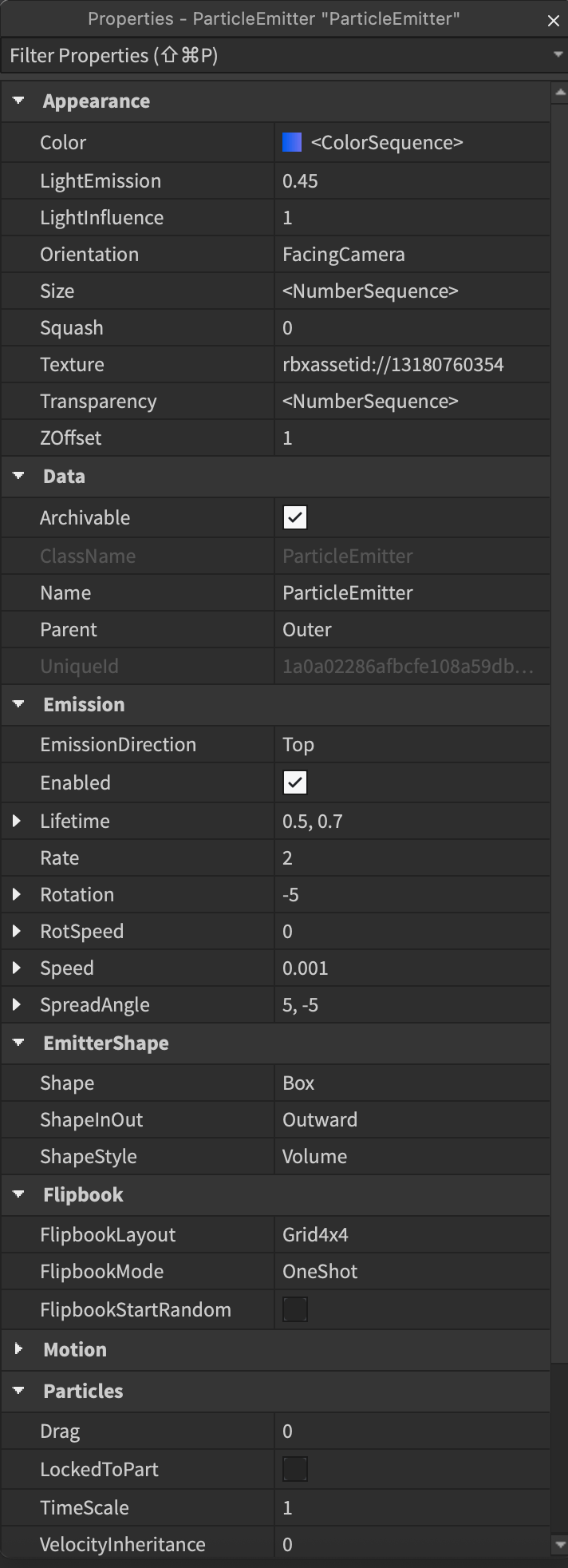 Particles aren't appearing - Art Design Support - Developer Forum | Roblox
