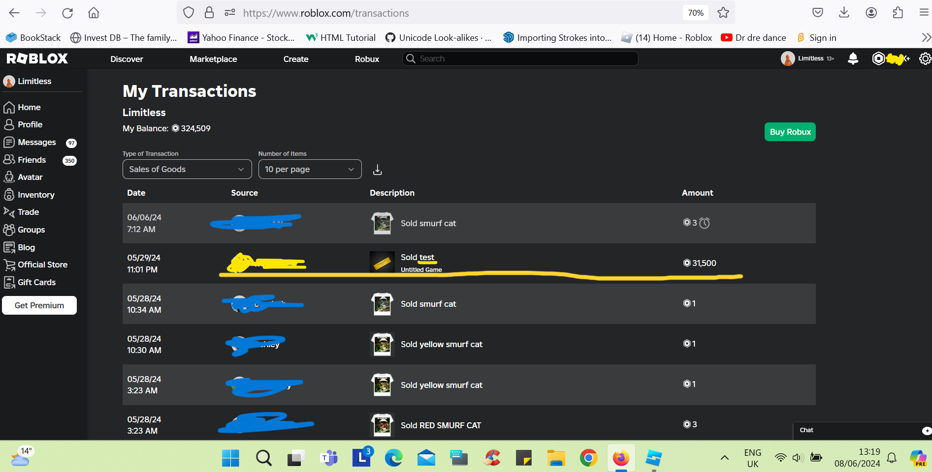 Robux not going into Transactions from Gamepasses - Platform Usage Support - Developer Forum ...