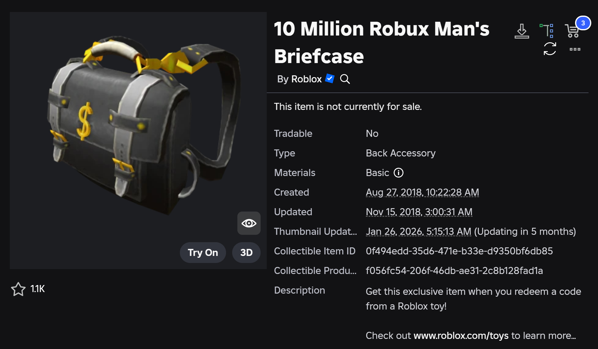 Ten Million Robux Man bundle is incorrectly priced - Catalog Asset Bugs ...