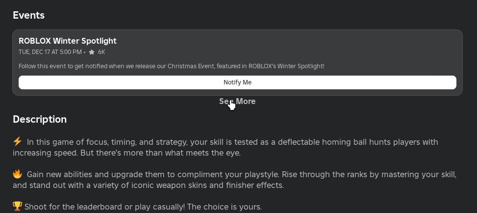 Event's page "see more" nonfunctional in application - Roblox Application and Website Bugs ...