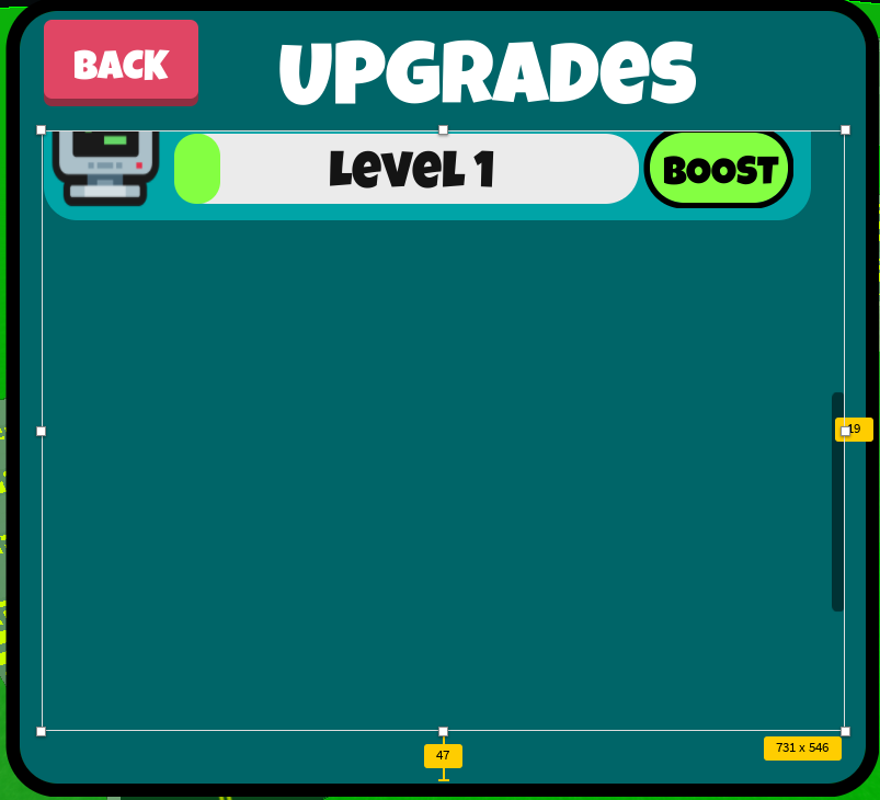 How to make scrolling frame not have extra space at bottom - Art Design Support - Developer ...