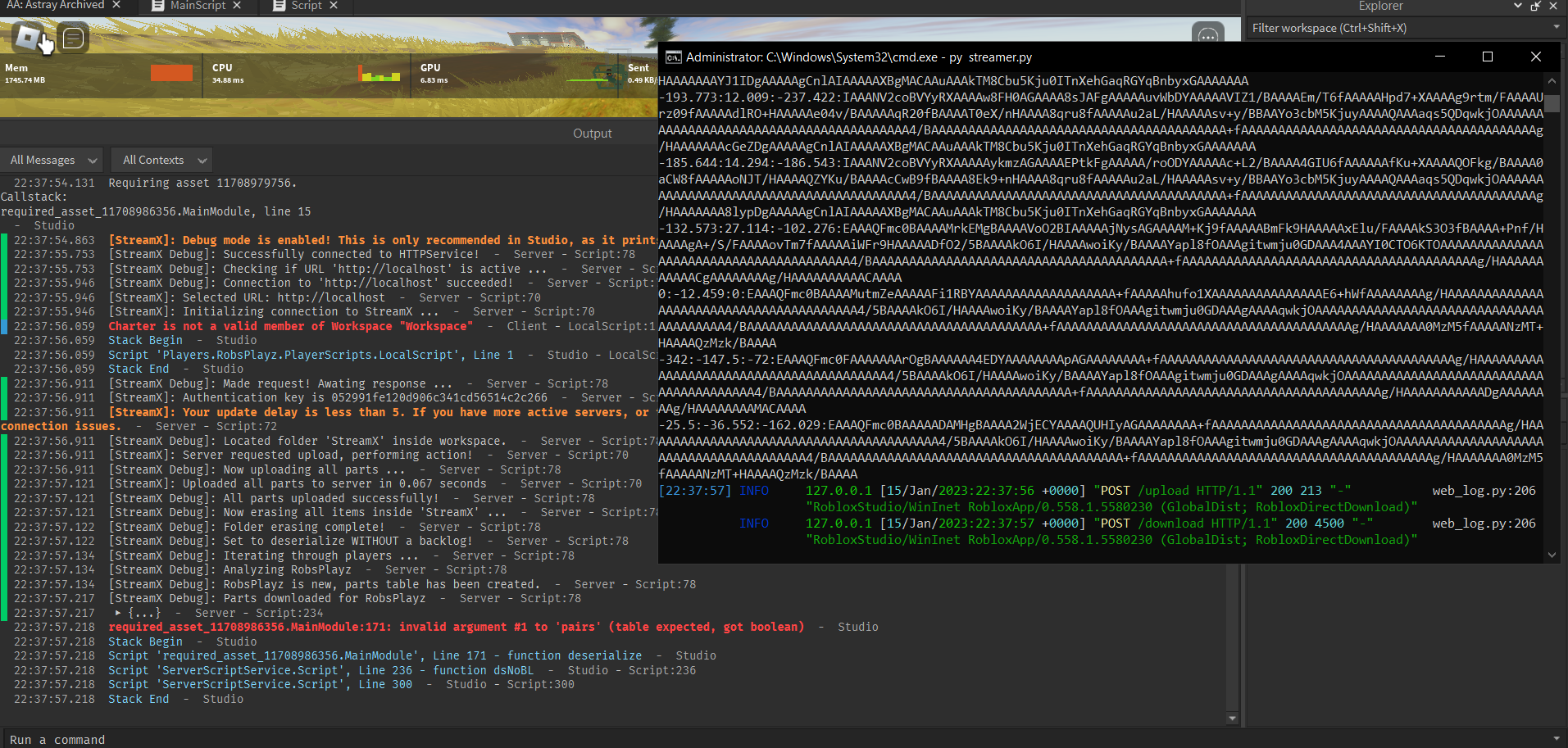 [DEPRECATED] StreamX - Reduce lag and prevent map cloning - Community Resources - Developer ...