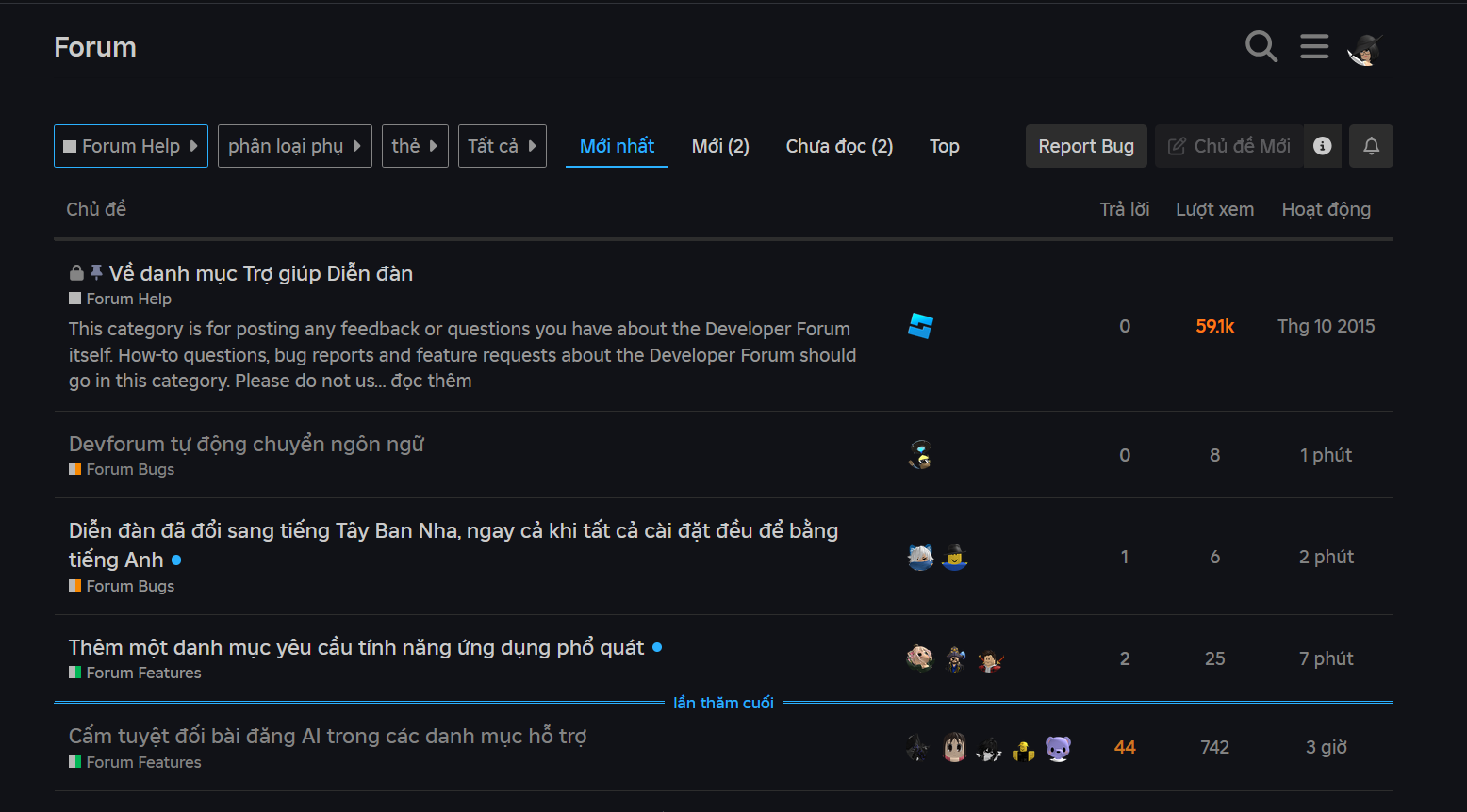 Devforum automaticlly changing languages - Forum Bugs - Developer Forum | Roblox