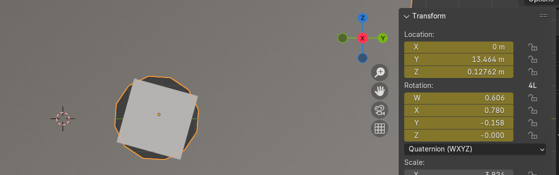 Why isn't this Quaternion to CFrame rotation the same as the one im seeing in Blender ...