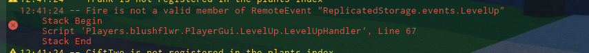 Help - my scripter left for the military and he made code changes i ...