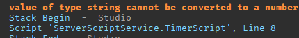 "value of type string cannot be converted to a number" for i loop - Scripting Support ...