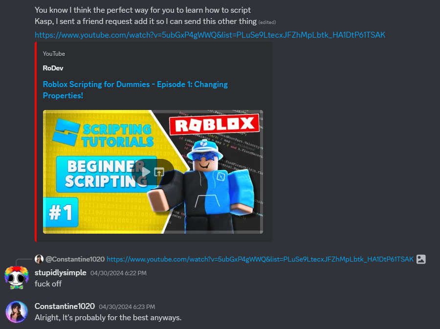 The discussion rant four - Game Design Support - Developer Forum | Roblox