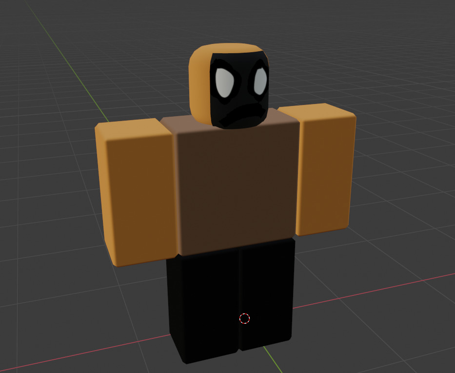 Imported Roblox Rig face to blender that is Transparent turns into ...