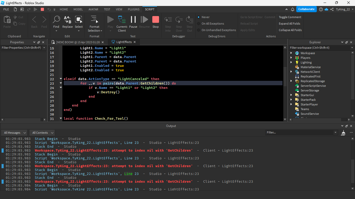 How to make particle enabled and visible to everyone if player has a certain tool in their ...