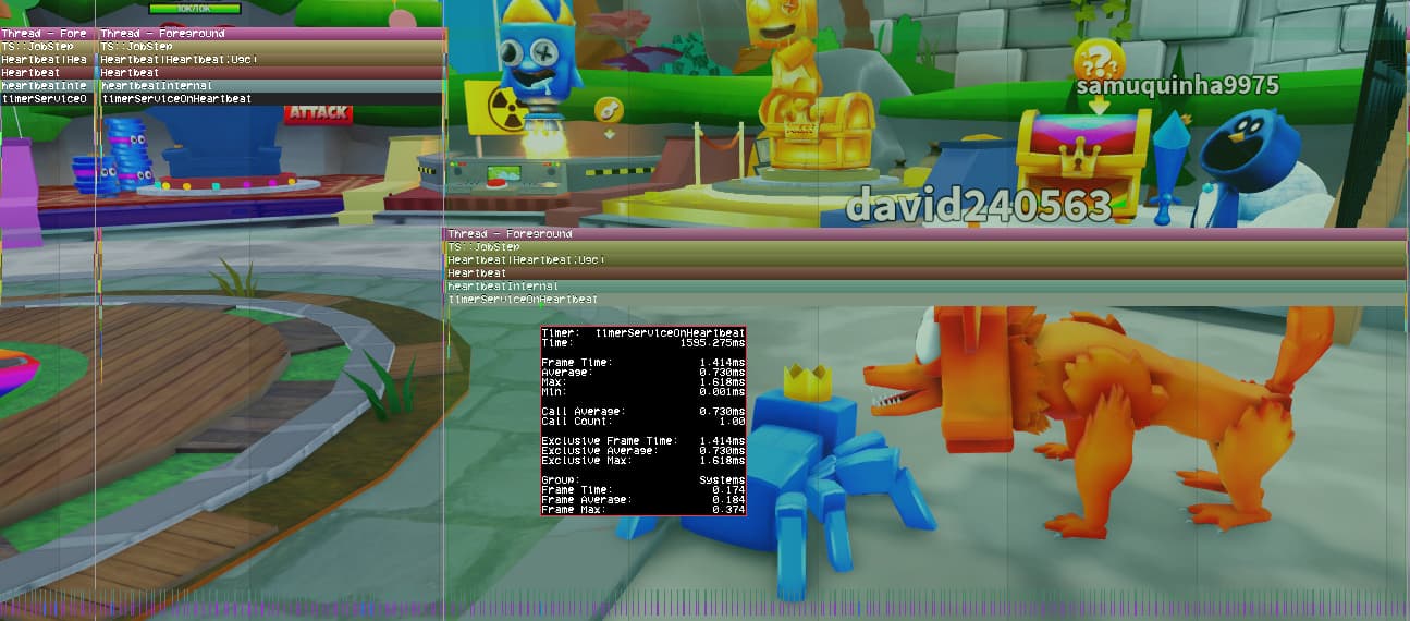 ‘timerServiceOnHeartbeat’ causing lag spikes (freeze) - Engine Bugs - Developer Forum | Roblox