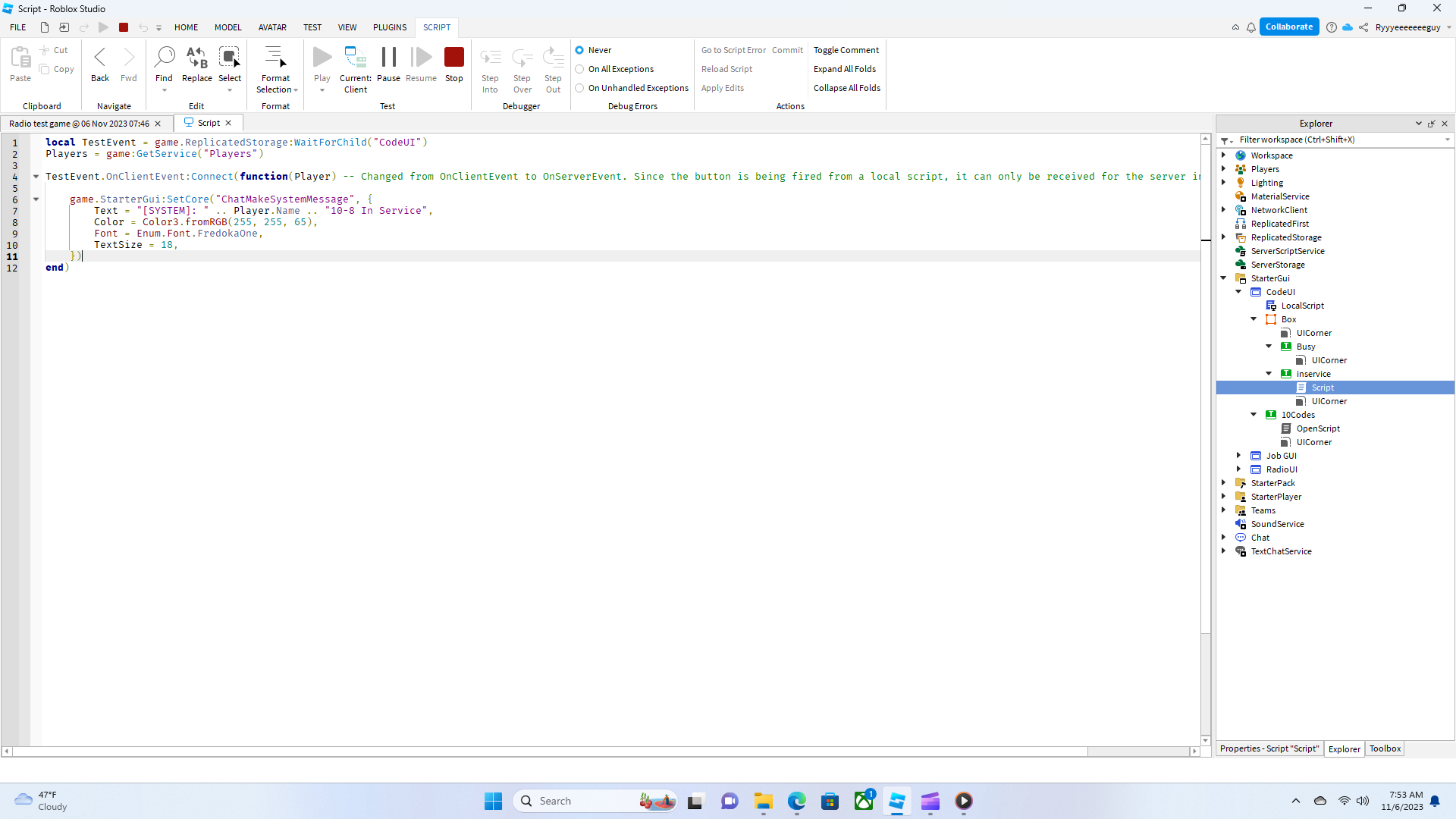 Need help scripting a radio ui - Scripting Support - Developer Forum | Roblox