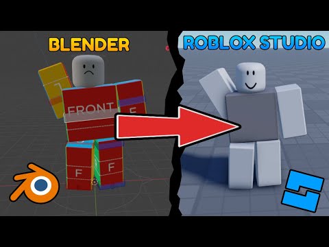 Help to make custom character animations in Blender and export to Roblox Studio (No bones ...