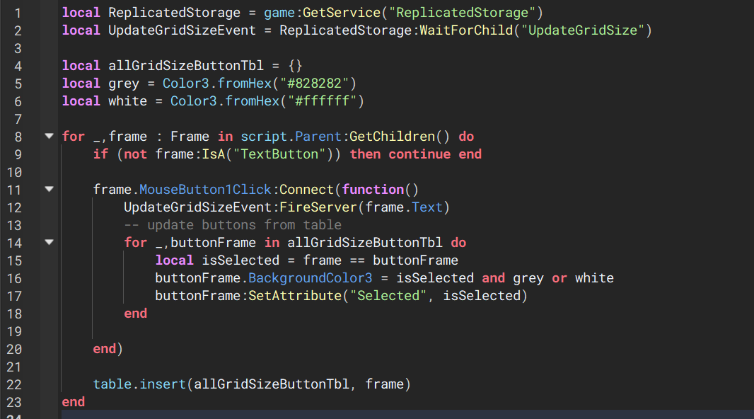 Button selection - Code Review - Developer Forum | Roblox