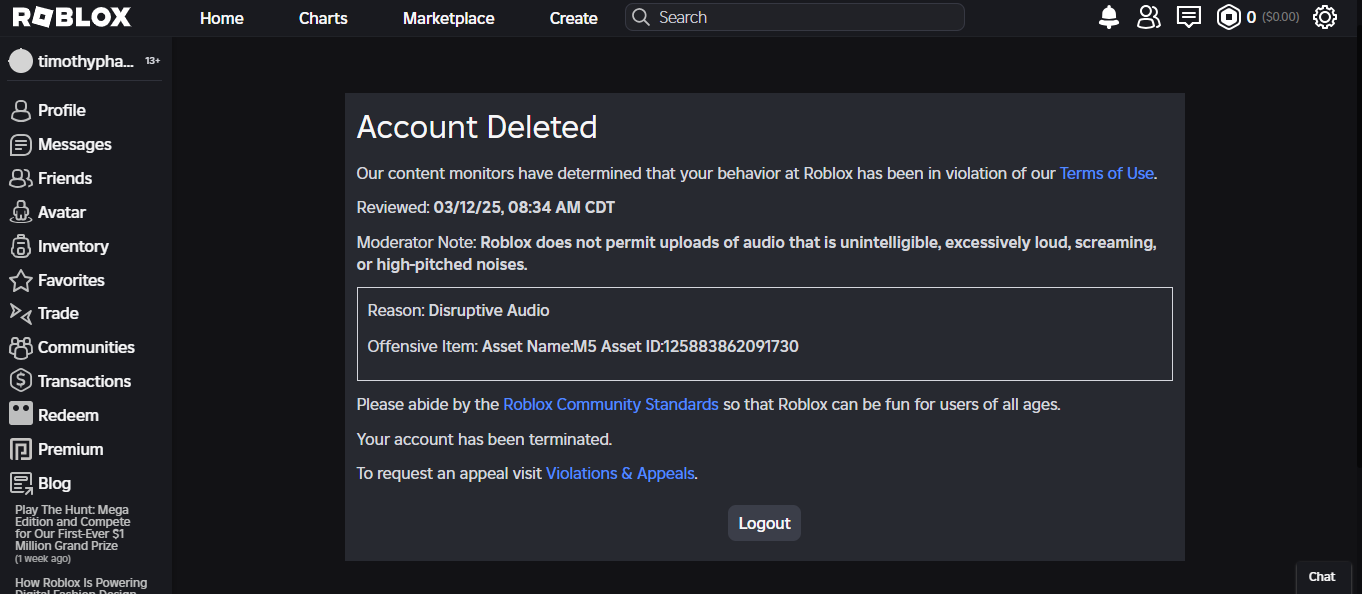 Account moderated for the same asset multiple times leading to ...