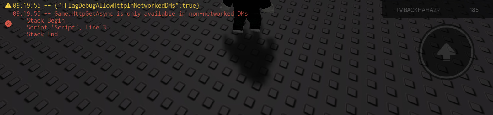 FFlag DebugAllowHttpInNetworkedDMs does not affect game:HttpGetAsync ...