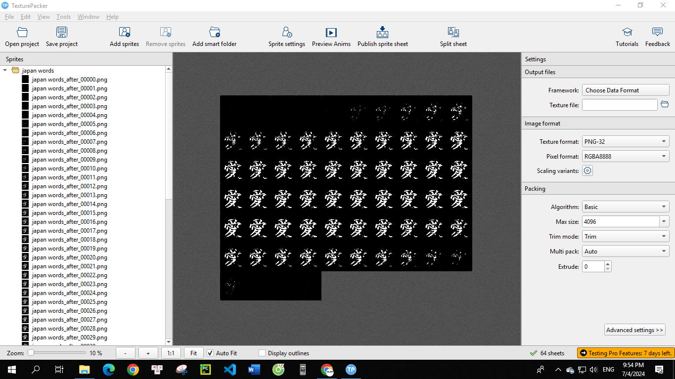 How to create a 8x8 sprite sheet - Platform Usage Support - Developer ...