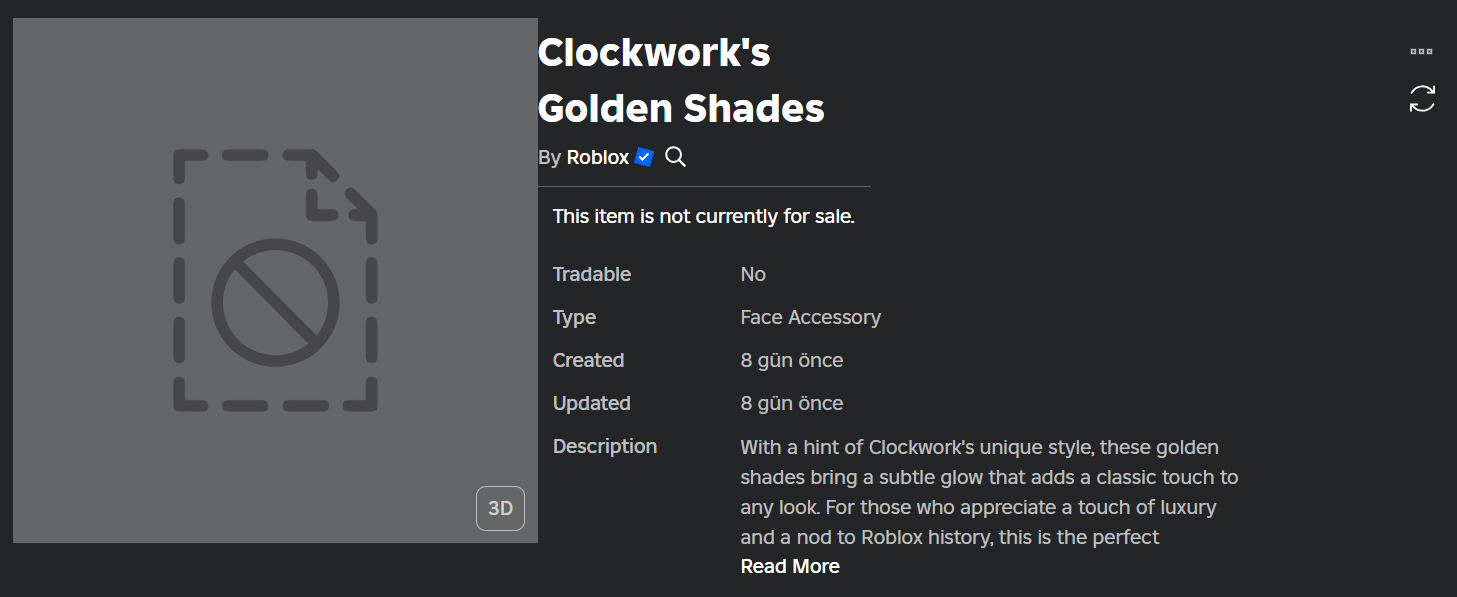False DMCA Claim on Recently Released Roblox-Created Item "Clockwork’s ...