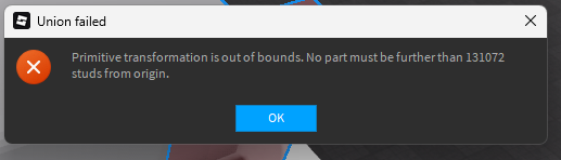 Unions are broken - Origin bug - Studio Bugs - Developer Forum | Roblox