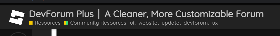 [DISCONTINUED] DevForum Plus - A Cleaner, More Customizable Forum - Community Resources ...