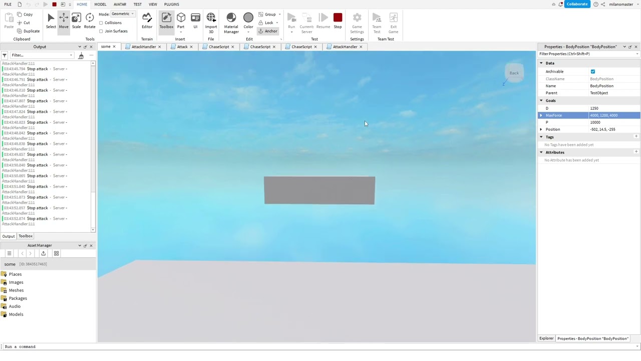 BodyPosition's power is suddenly less - Engine Bugs - Developer Forum ...