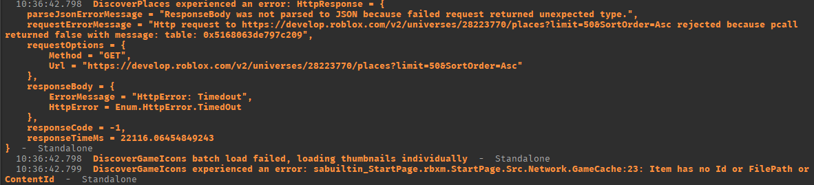Studio errors are becoming more and more frequent - Studio Bugs ...