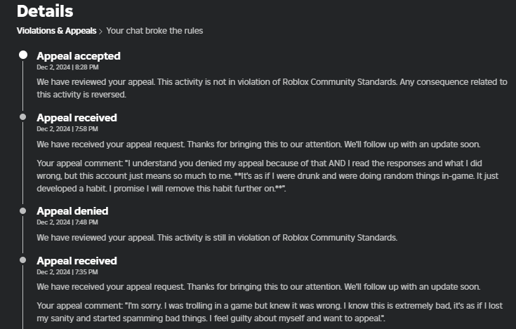 Termination for me and another account, appeal acception not reinstating - Platform Usage ...