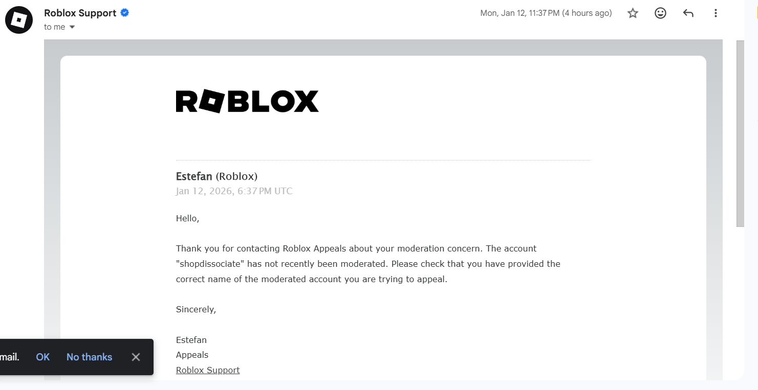 (STAFF ATTENTION NEEDED) Appeal UI Shows Violation, but Appeals Support ...