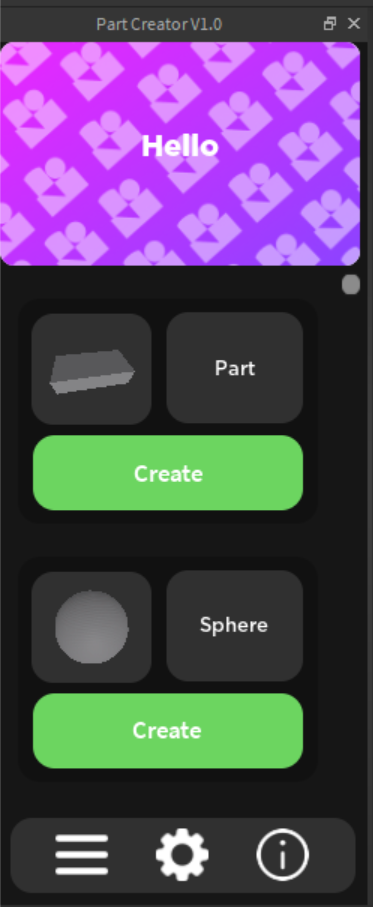 Part Creator [Plugin] - Community Resources - Developer Forum | Roblox