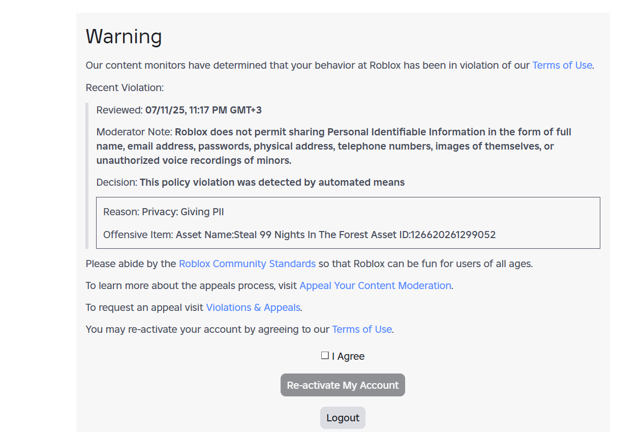 Roblox Fake Moderation - Game Design Support - Developer Forum | Roblox