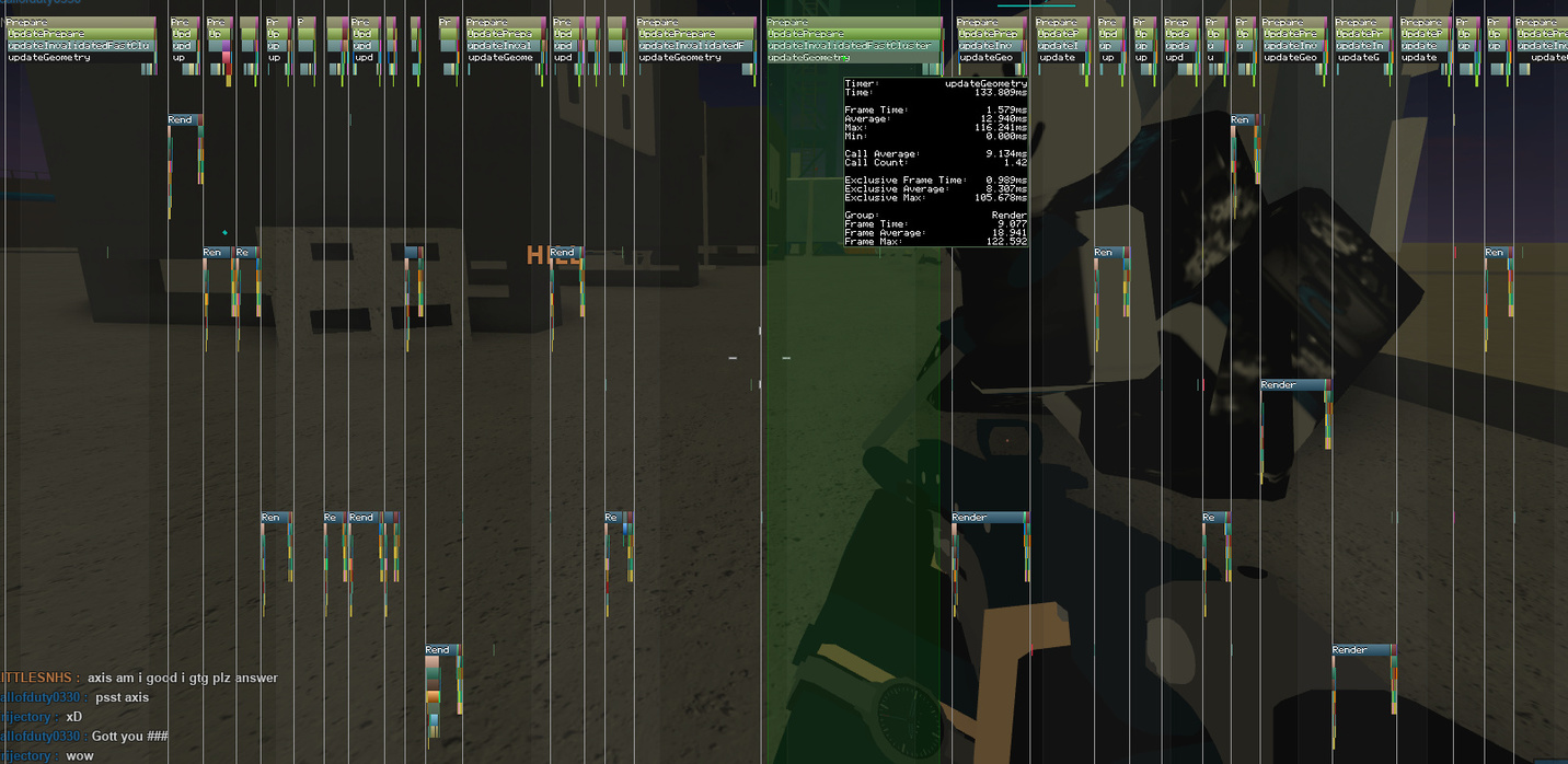 updateGeometry (fast clusters) consistently lags horribly - Engine Bugs - Developer Forum | Roblox